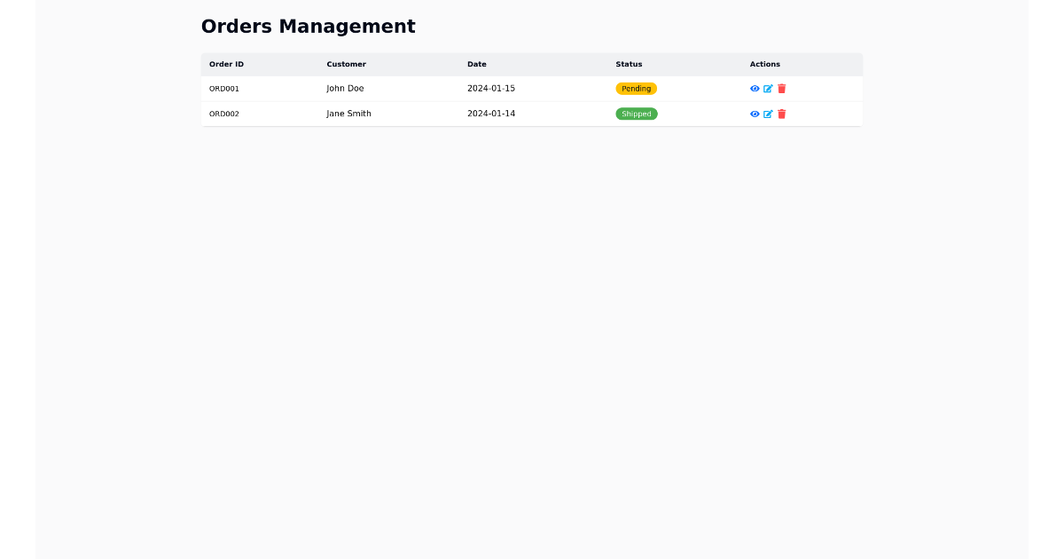 Manage Orders - Admin Dashboard