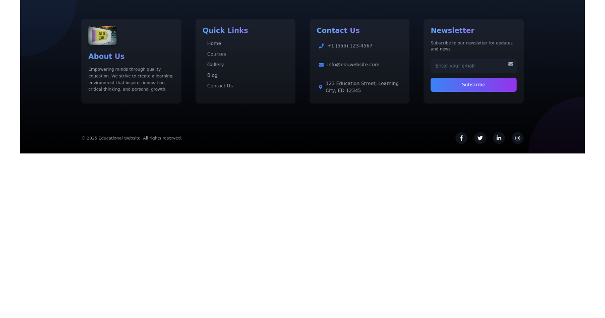 Footer - Free React, Tailwind Component