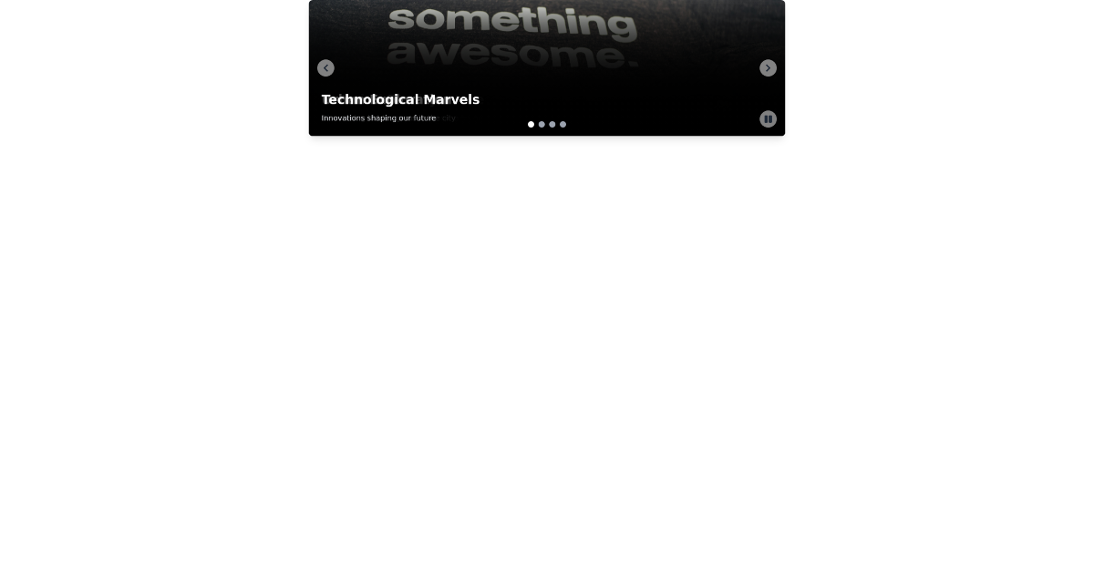 Feature Rich Slider - Free React, Tailwind Component