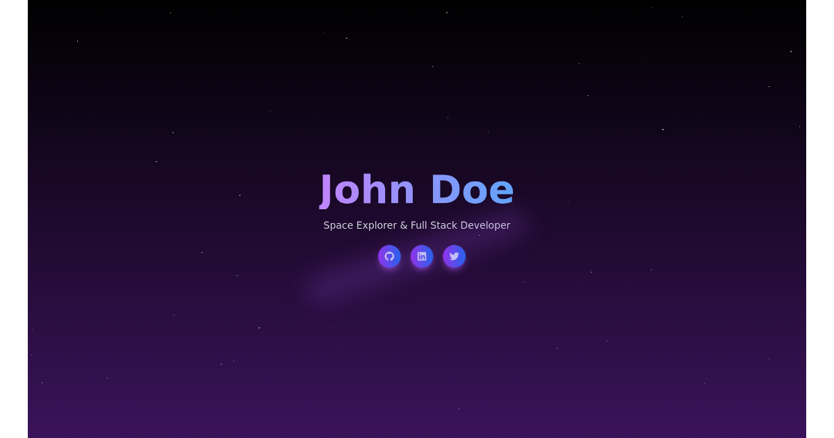 Space Website - Free React, Tailwind Component