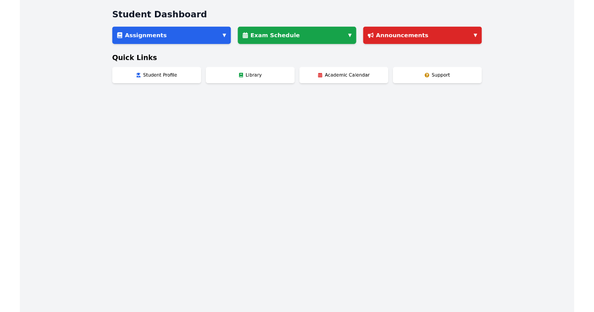 Student Dashboard | School Management System