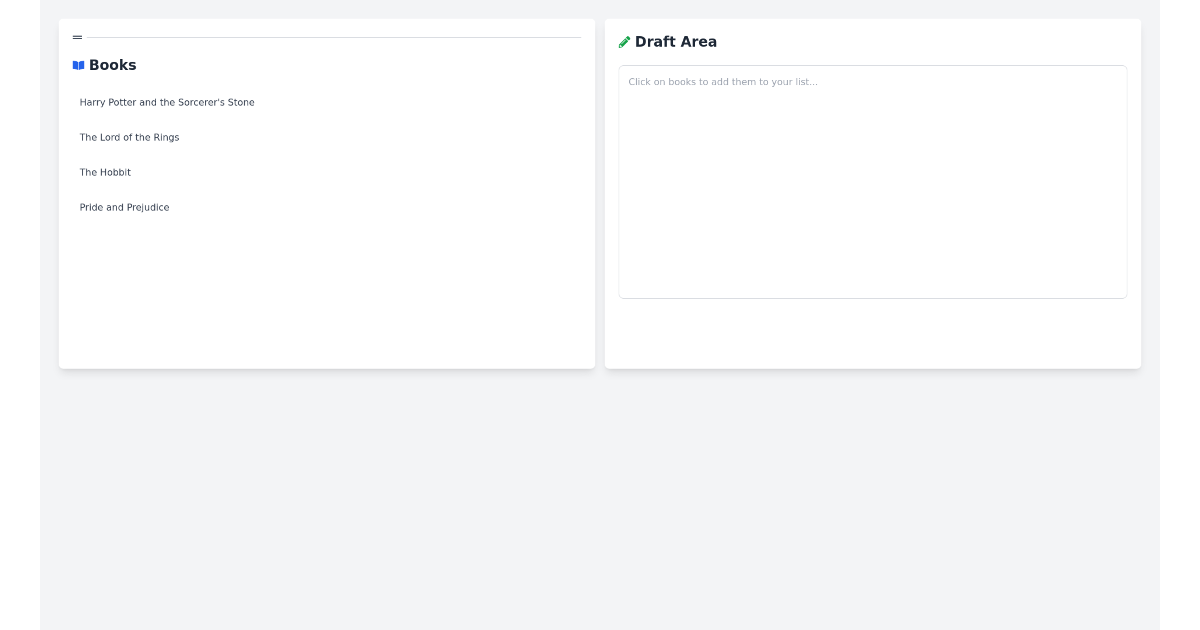 React Tailwind Text Box Component - Click to Fill or Append