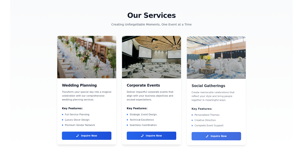 Services Section - Free React, Tailwind Component