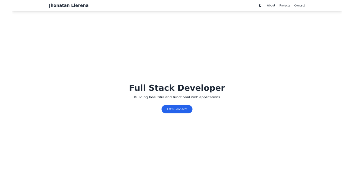 Portfolio - Free React, Tailwind Component
