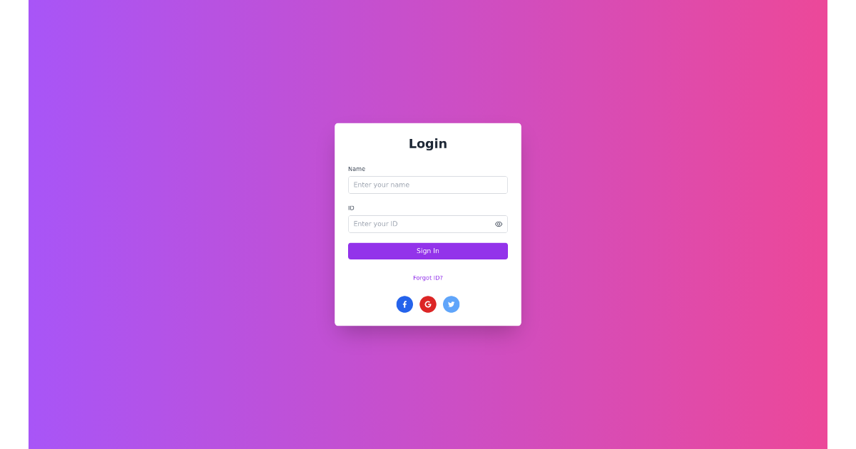 Login Panel - Free React, Tailwind Component