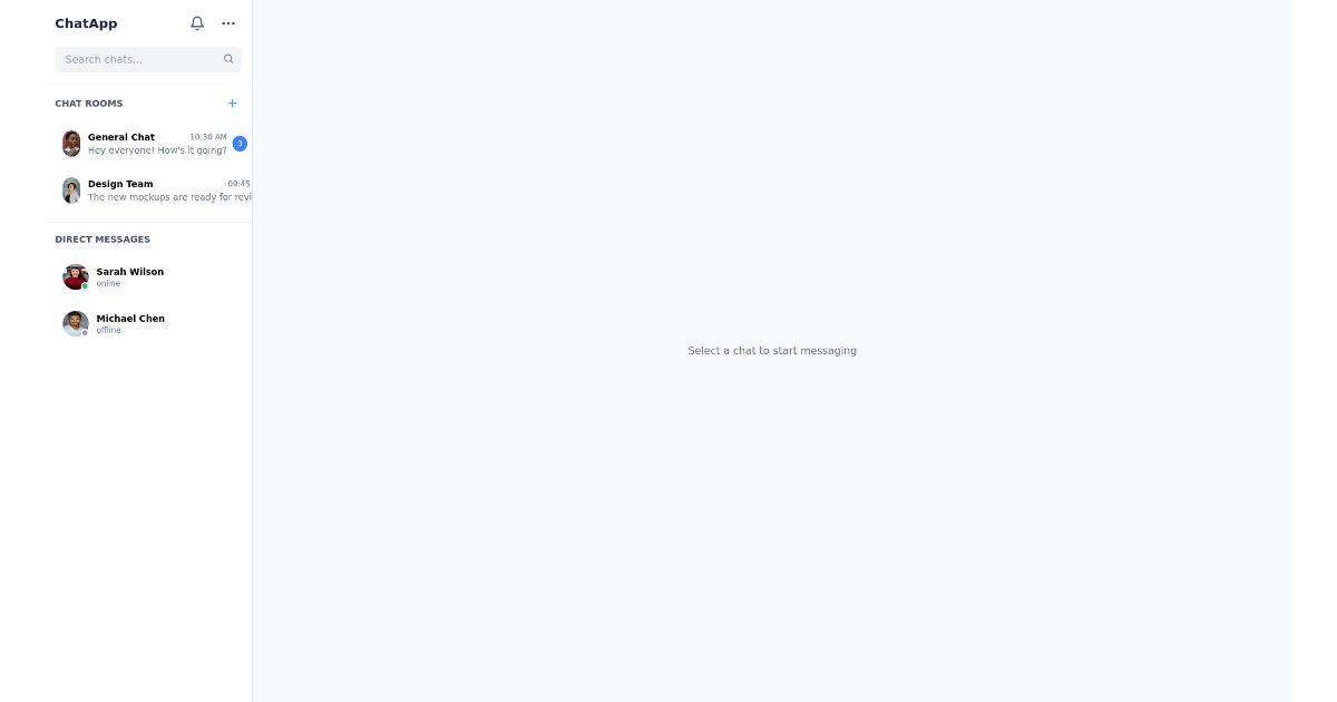 Chat App Free React Tailwind Component