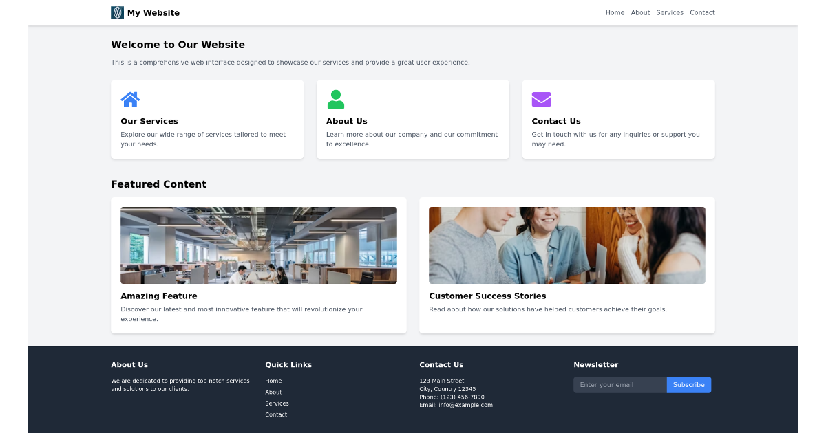 Layout - Free React, Tailwind Component