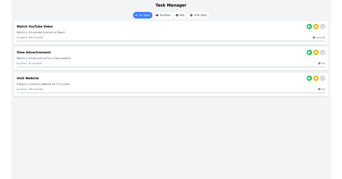 React Tailwind Mobile Task Management UI | Streamline Client Activities