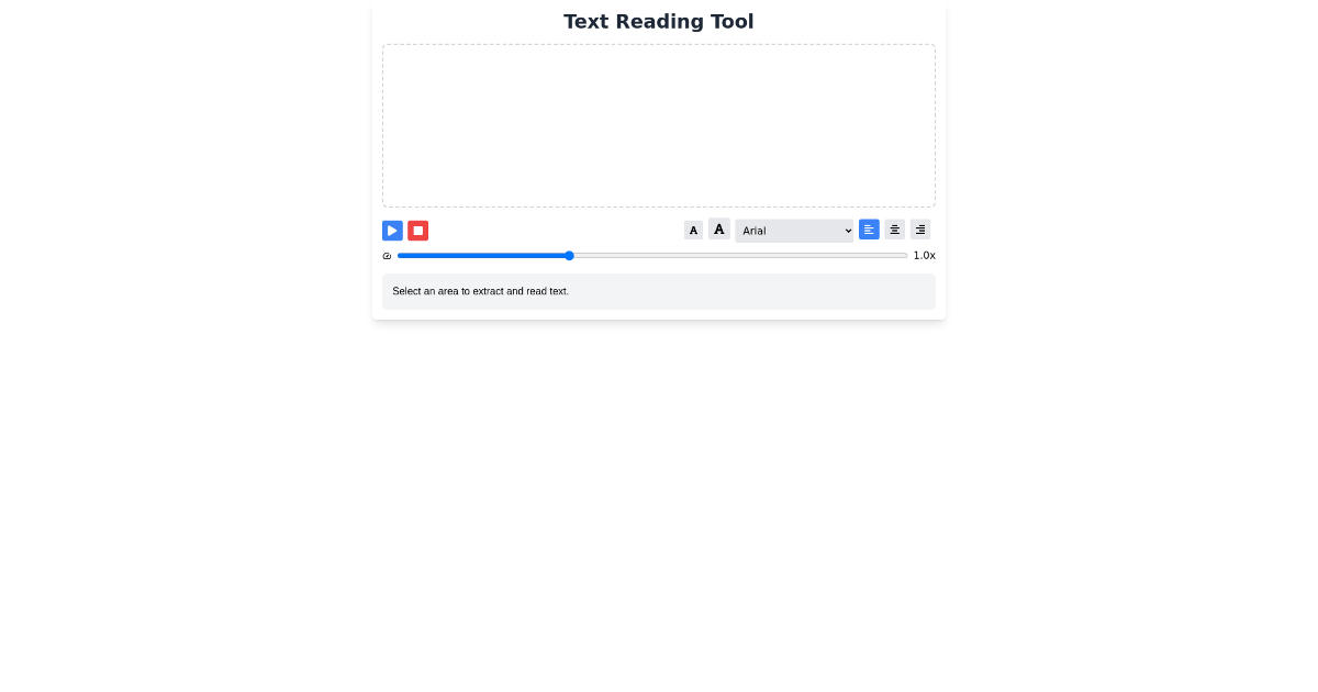 Text Reading Tool - Free React, Tailwind Component