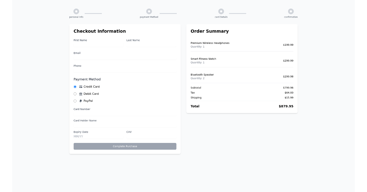 Default Component Free React Tailwind Component