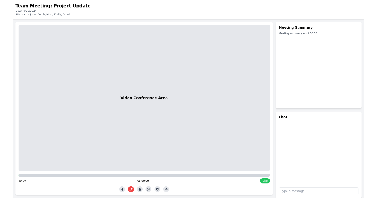 React Component for Displaying Time, User Name, and Message | Tailwind UI