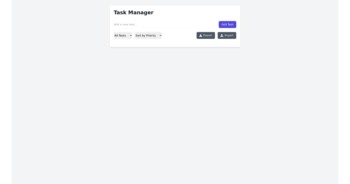 Todo App - Free React, Tailwind Component
