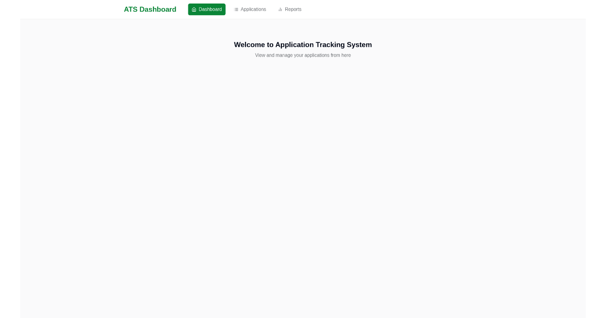 Application Tracking Dashboard - Free React, Tailwind Component