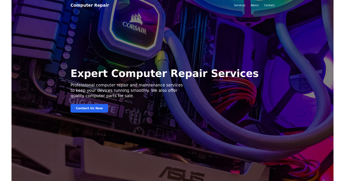 Landing Page - Free React, Tailwind Component