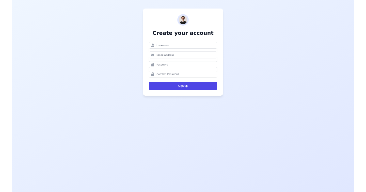 Sign up With2 F A - Free React, Tailwind Component