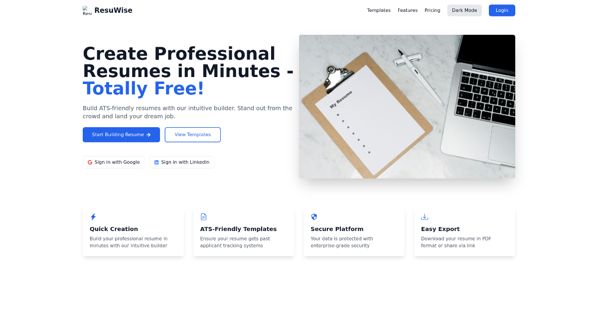 Landing Page - Free React, Tailwind Component