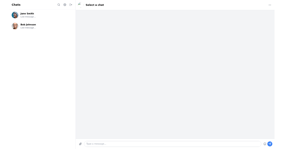 Web Chat Application Free React Tailwind Component