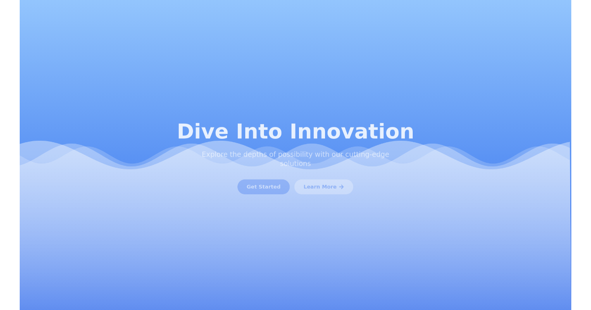 Create Realistic Moving Waves with React and Tailwind CSS