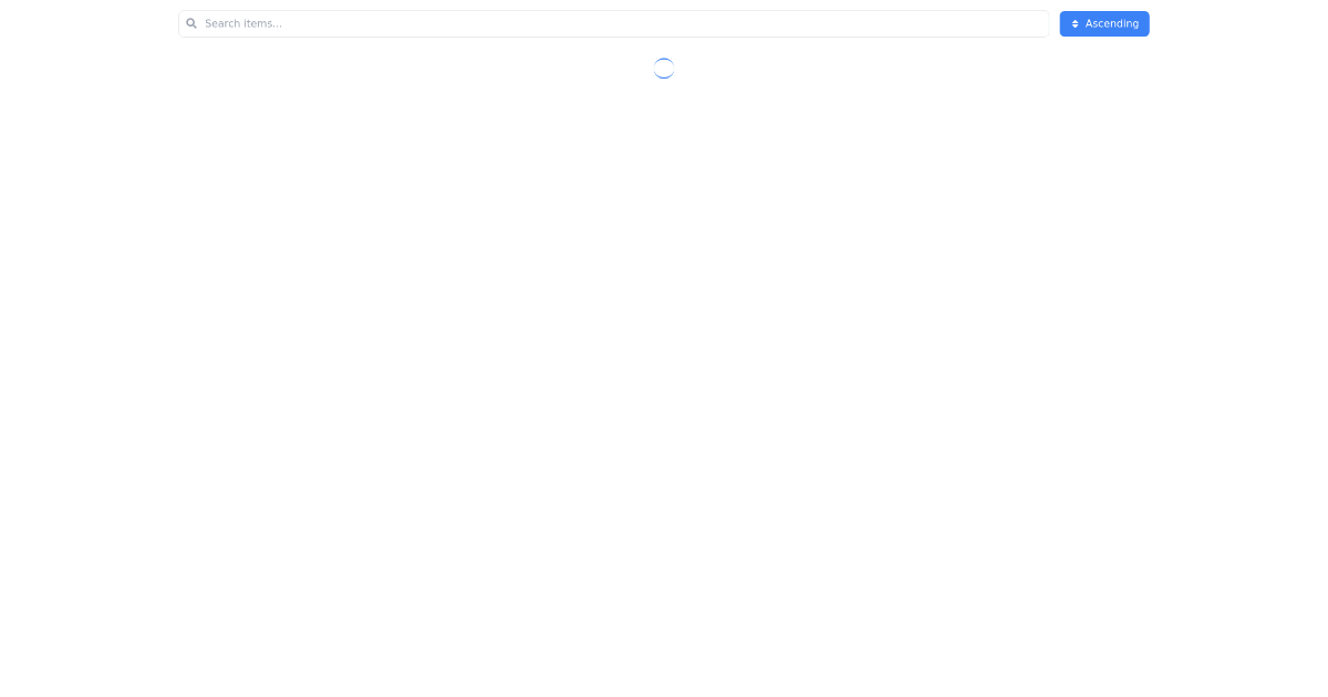 Recycler View - Free React, Tailwind Component