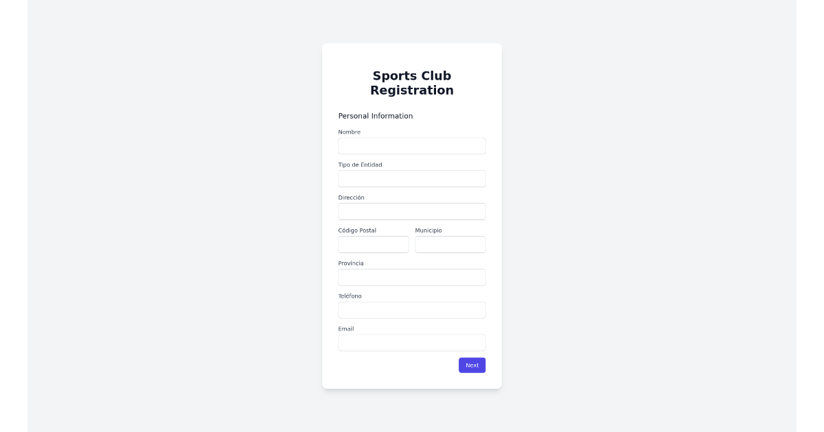 Multi Step Form - Free React, Tailwind Component