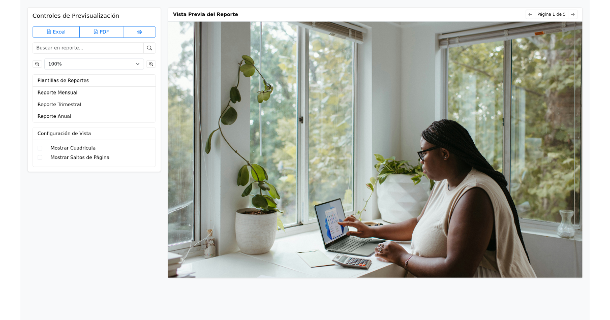 Print Preview Interface - Free Html, Bootstrap Component