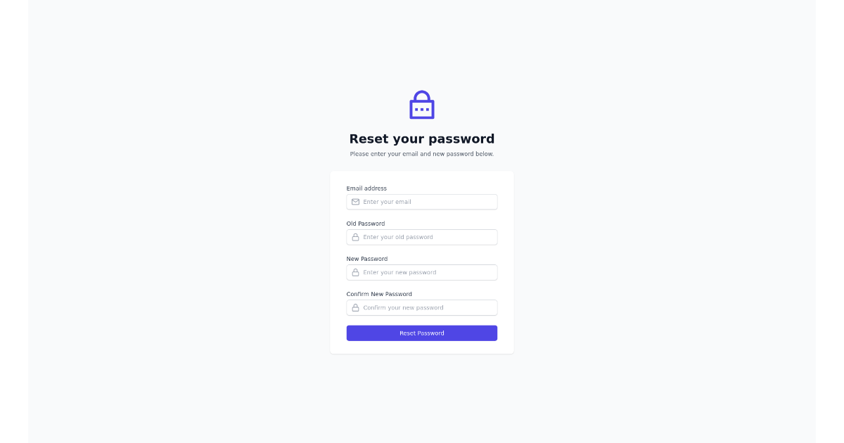 Forgot Password - Free React, Tailwind Component