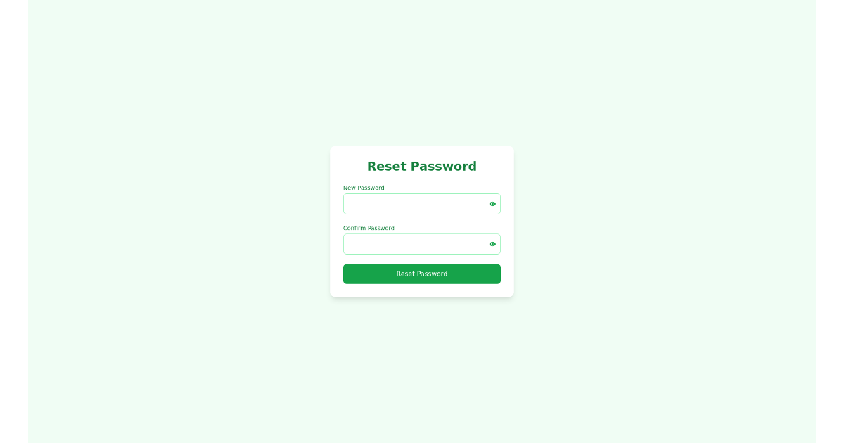 Password Reset Form Free React Tailwind Component