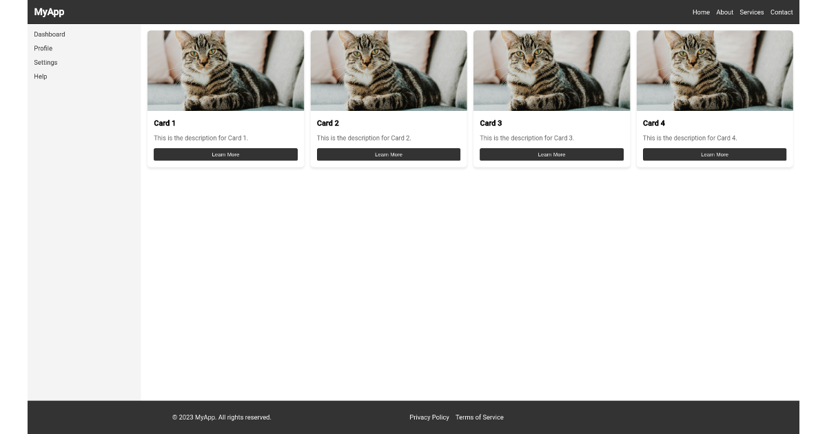 Responsive Layout Component - Free Angular, Css Component
