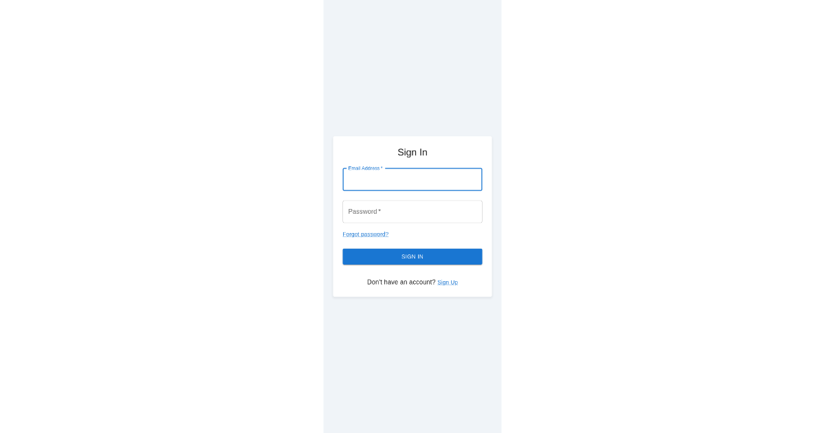 React MUI Responsive Sign In & Sign Up Forms