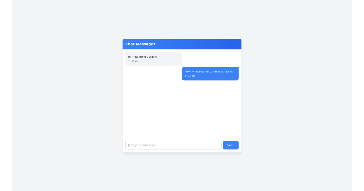 Feature Rich Chatbox - Free Html, Tailwind Component