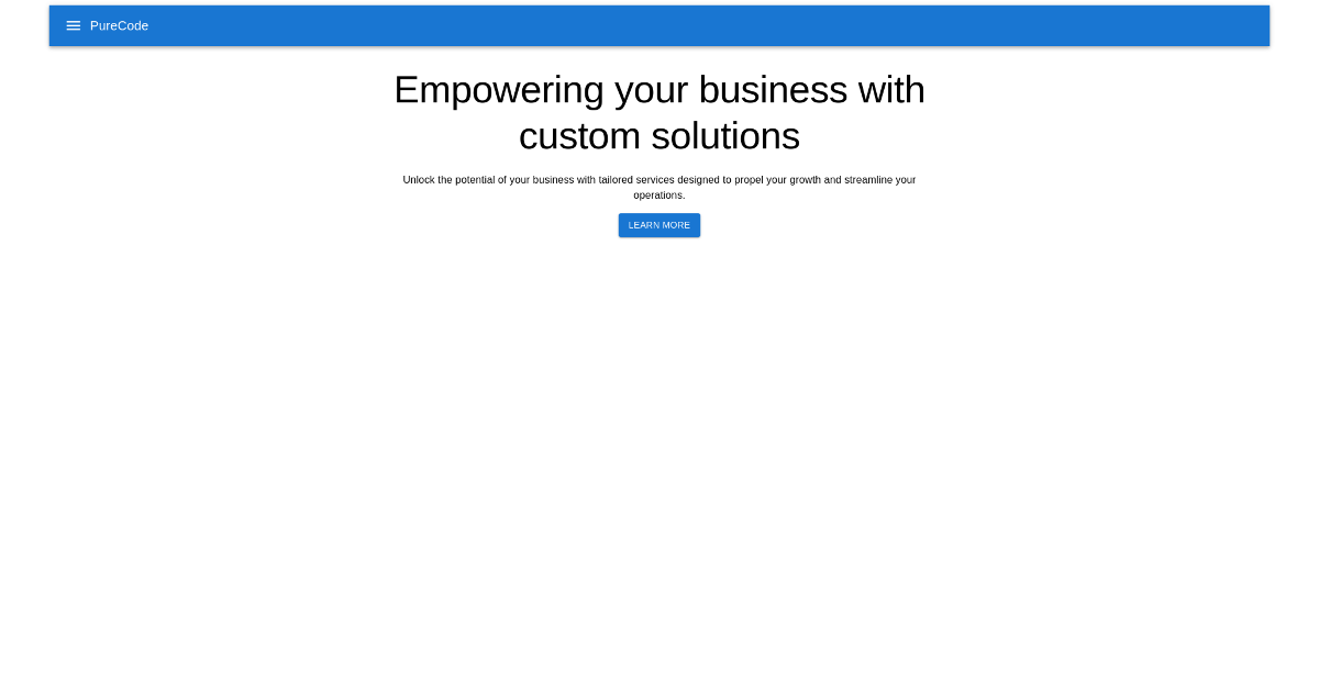 Header With Navigation and Hero - Free React, Mui Component