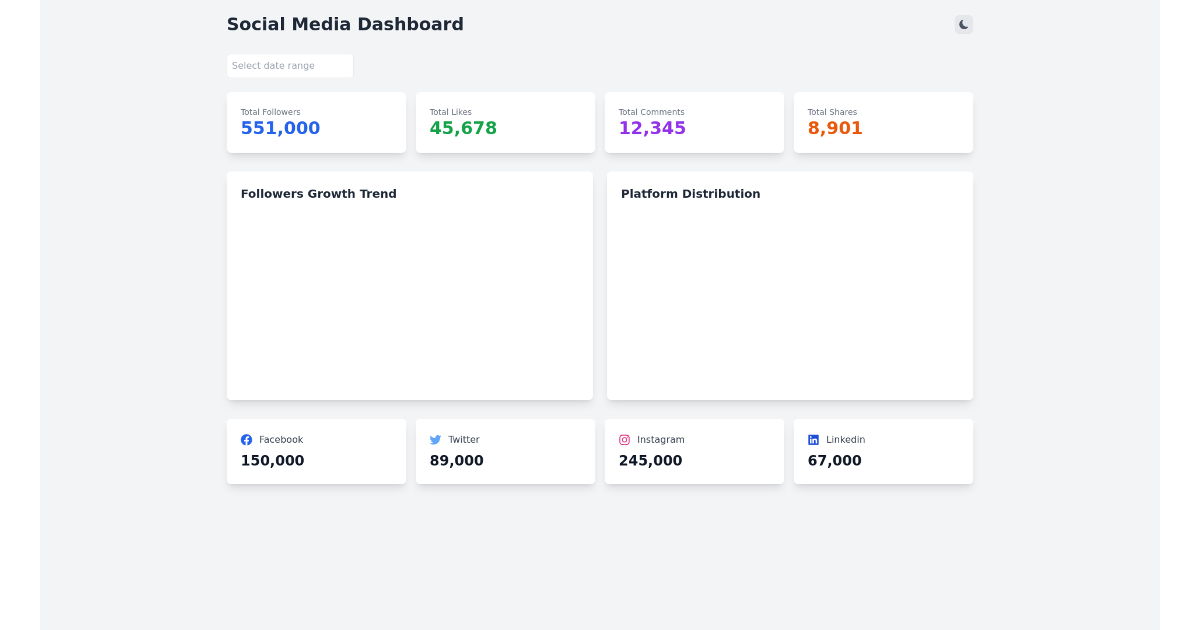 Mock Data - Free React, Tailwind Component