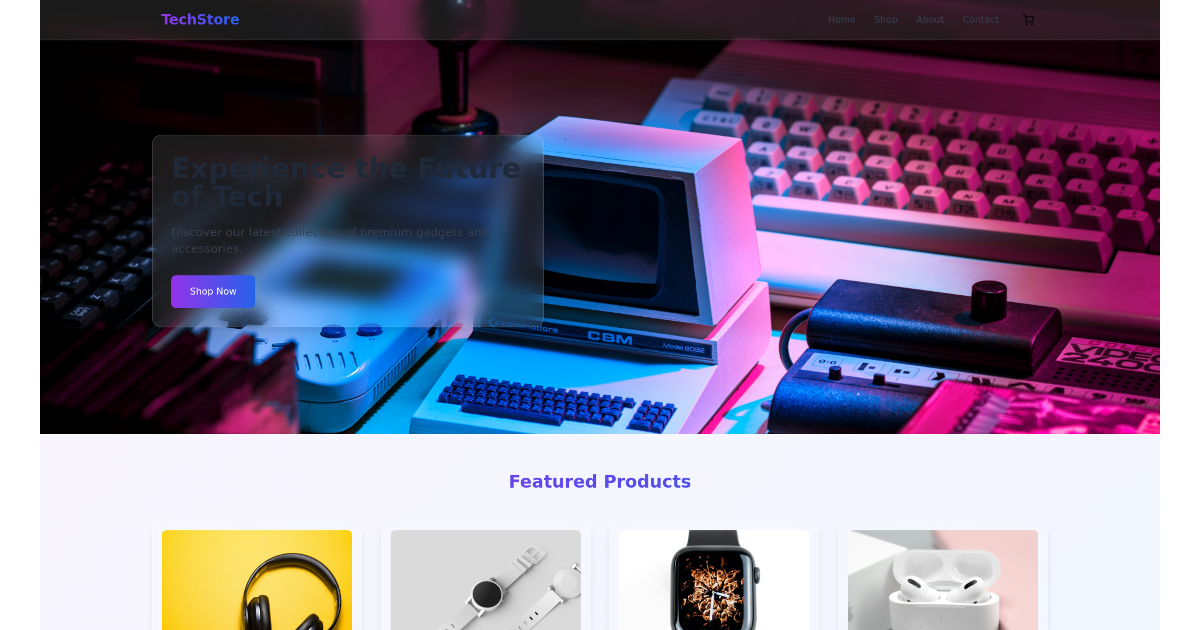 Create a Stunning Responsive Ecommerce Landing Page in React