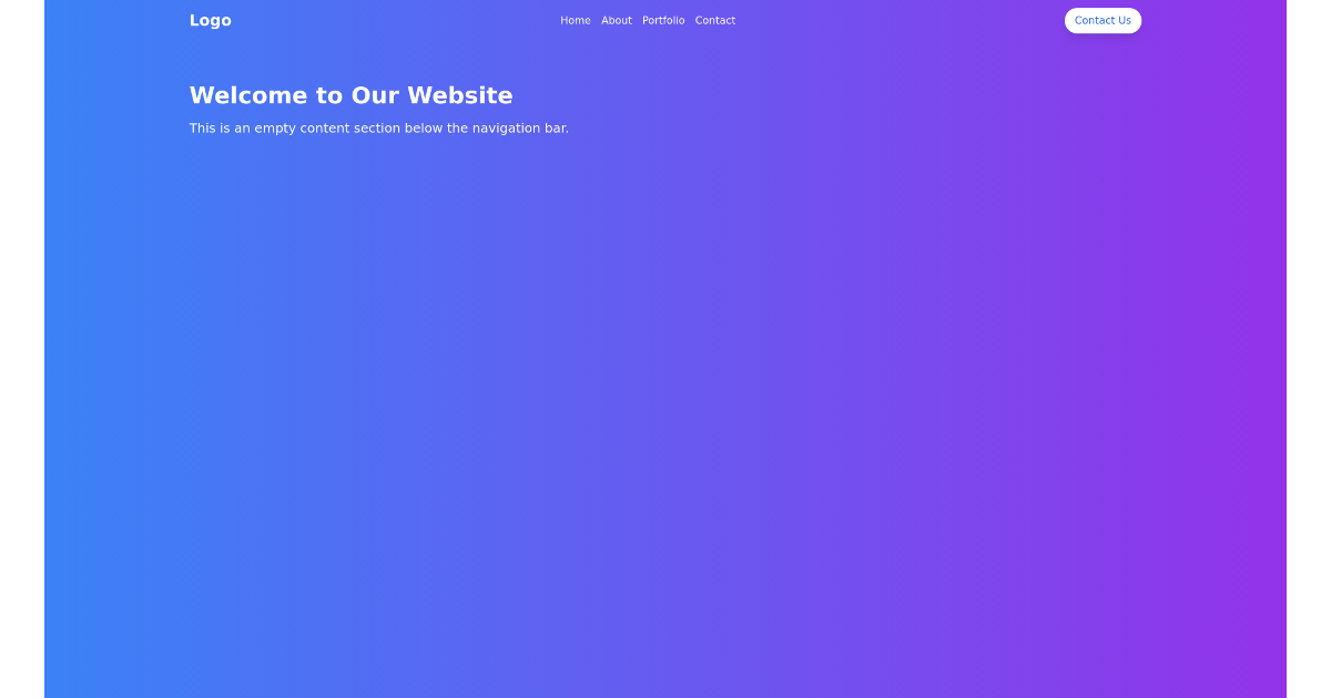 Responsive Navigation Component - Free Html, Tailwind Component