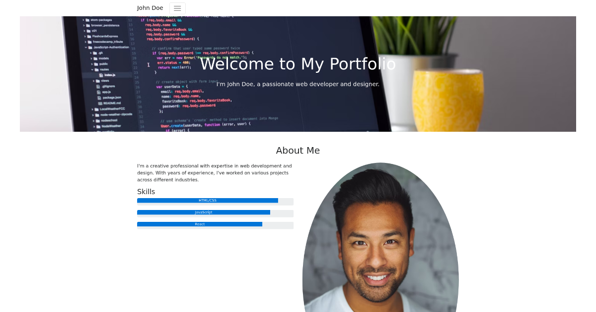 Responsive Portfolio Layout - Free Html, Bootstrap Component