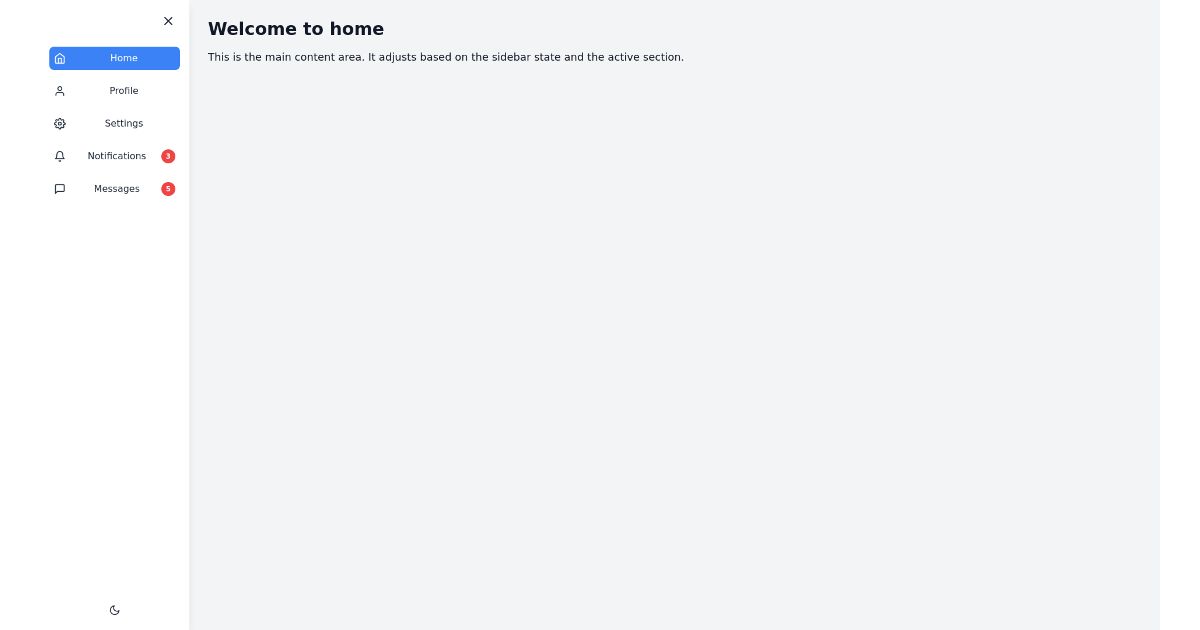Dashboard Free React Tailwind Component