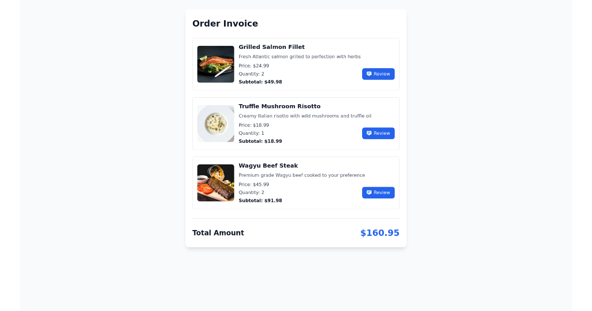 Invoice Detail - Free React, Tailwind Component