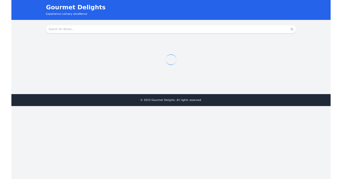 Restaurant Landing - Free React, Tailwind Component