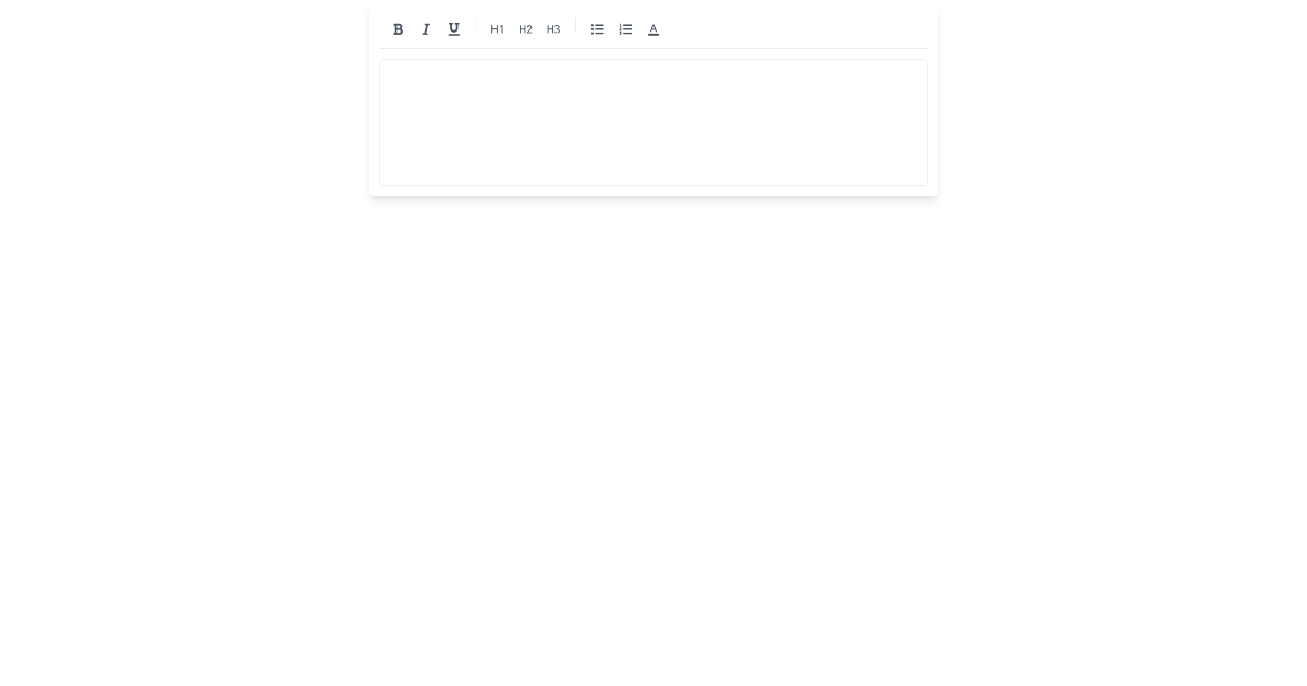Rich Text Editor - Free React, Tailwind Component