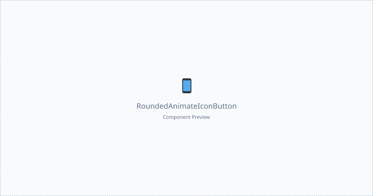 Rounded Animate Icon Button - Free React, Mui Component