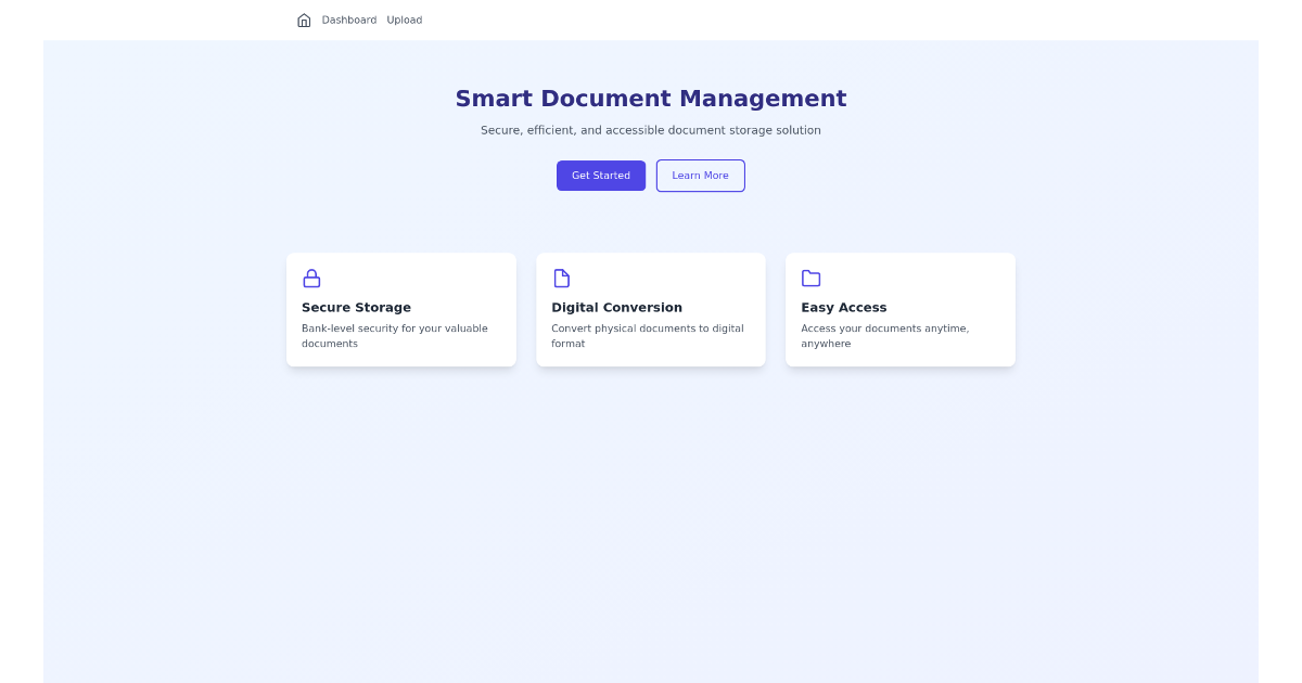 Document Management App - Free React, Tailwind Component