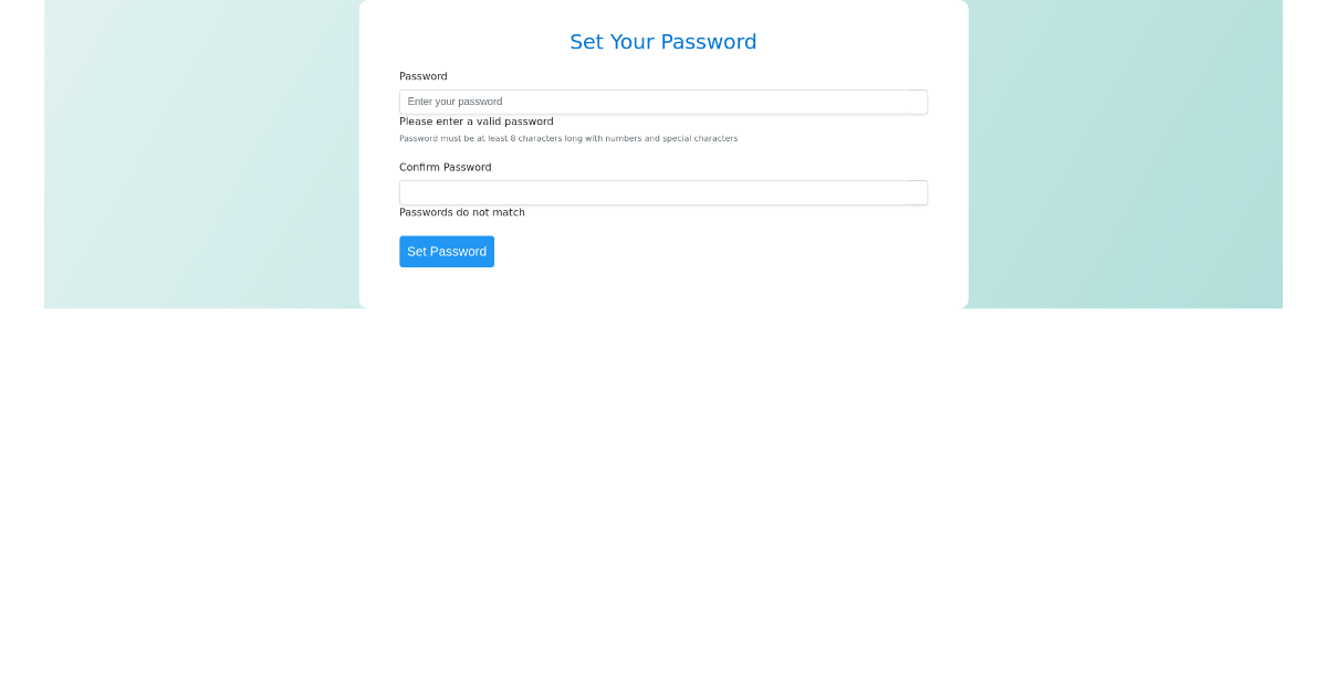 Healthcare Password Component - Free Html, Bootstrap Component