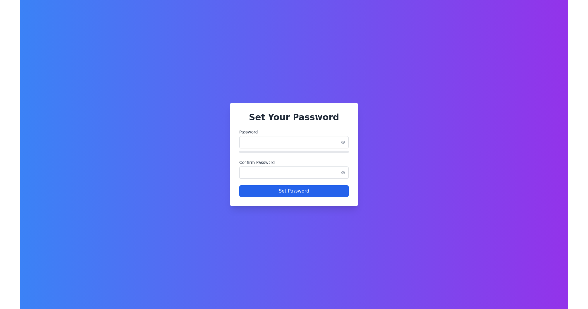 Set Password - Free React, Tailwind Component