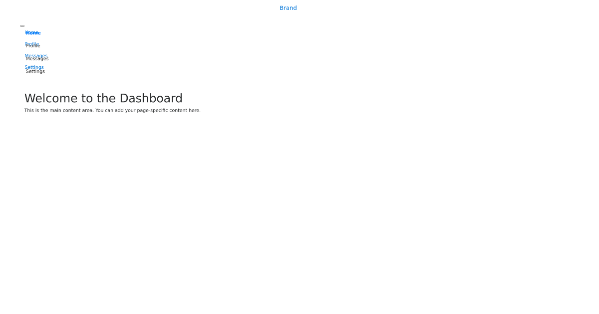 Responsive Sidebar Navigation - Free Html, Bootstrap Component