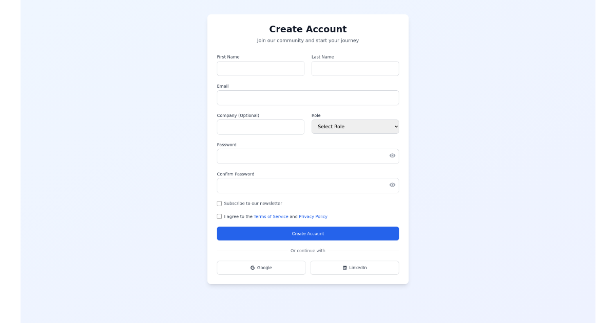 Default Component - Free React, Tailwind Component