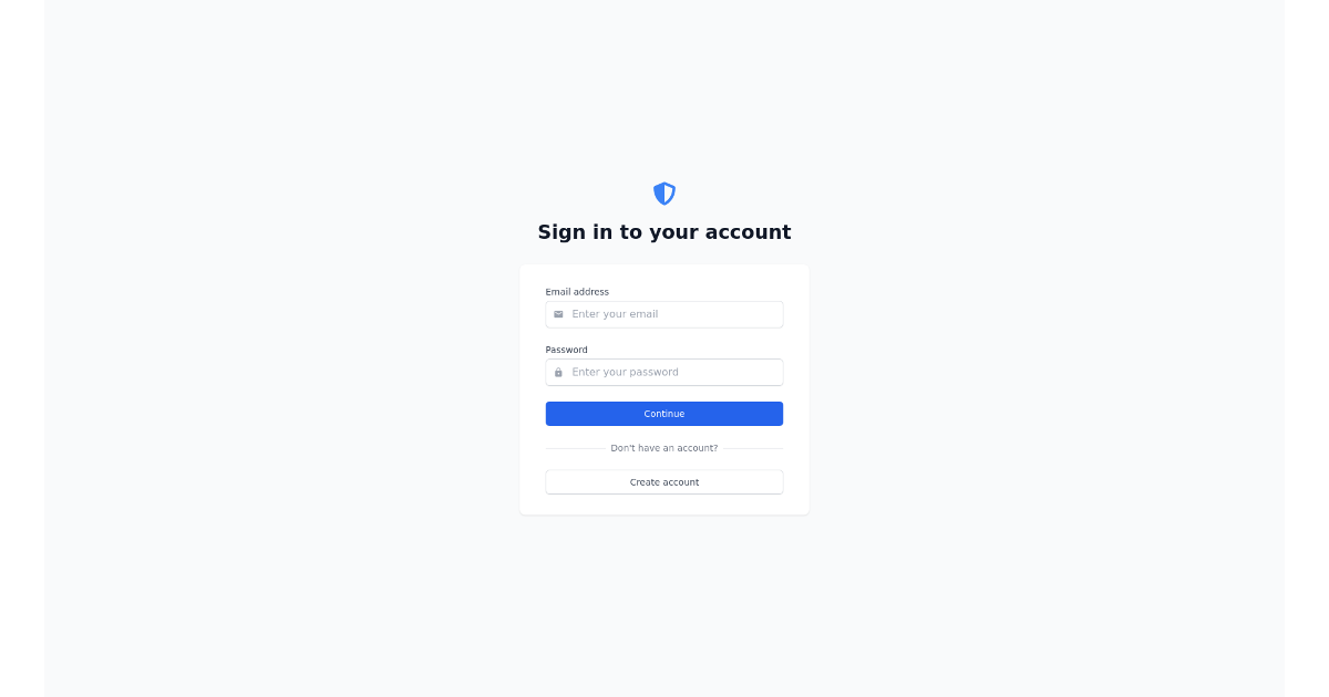 Auth Component - Free React, Tailwind Component