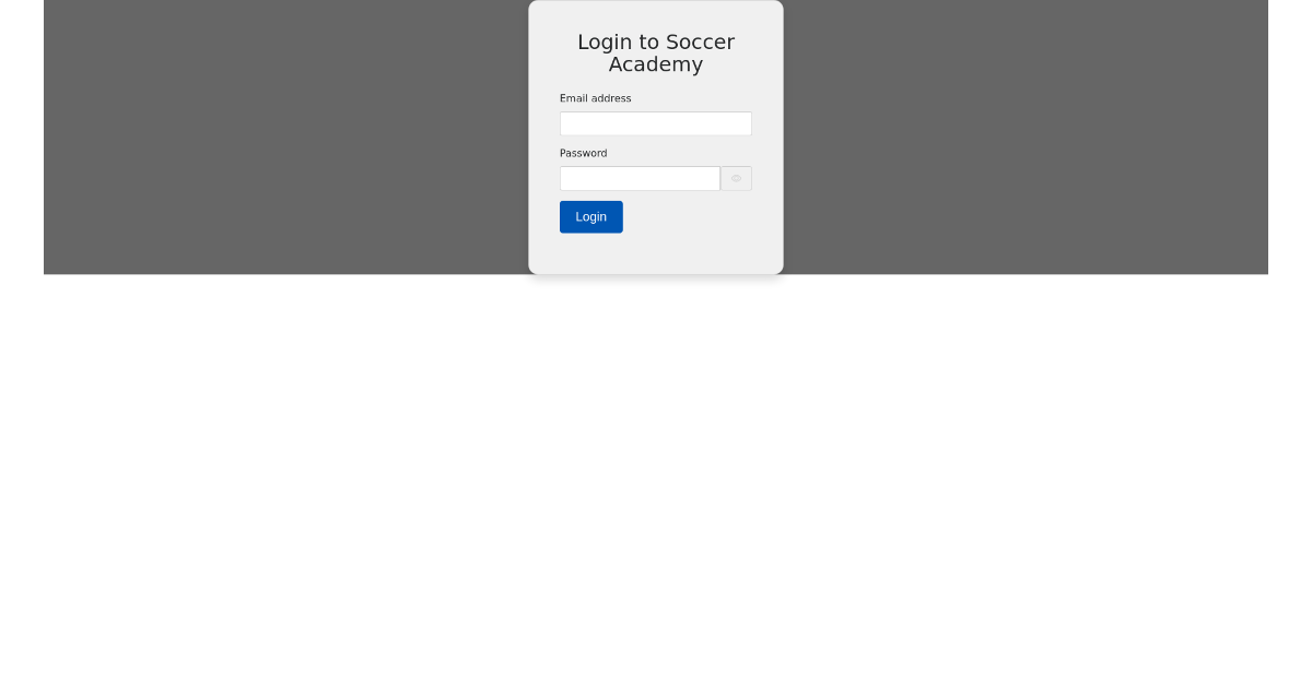 Soccer Academy Login - Free Html, Bootstrap Component