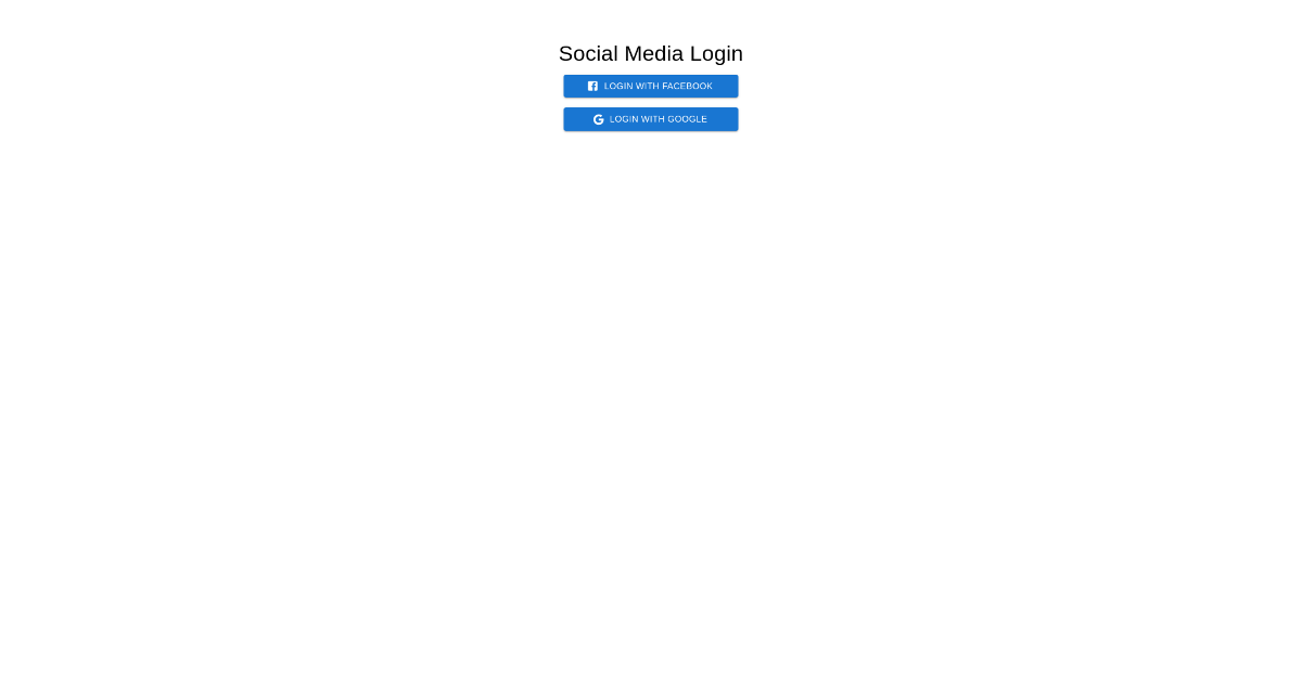 Social Media Login Form - Free React, Mui Component