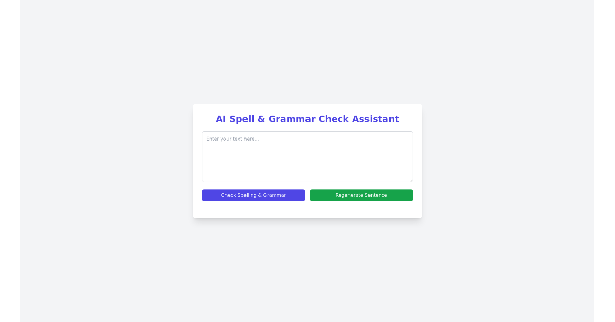 AI-Powered Spell and Grammar Checker | Tailwind UI