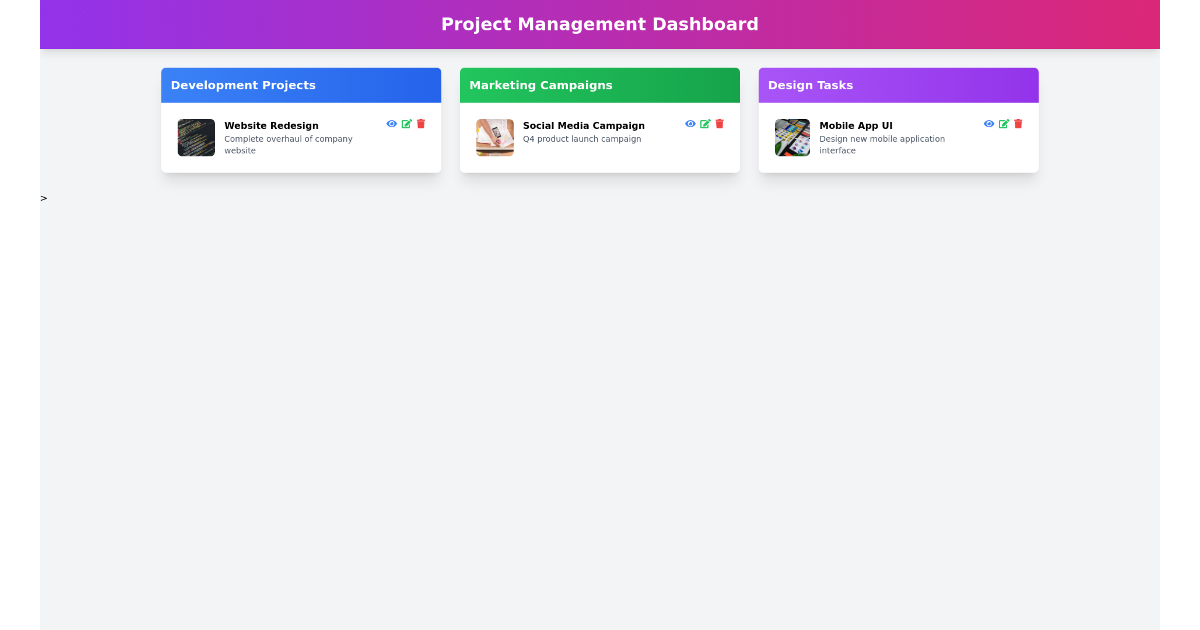 Design a Modern Stacked List Page with Tailwind CSS
